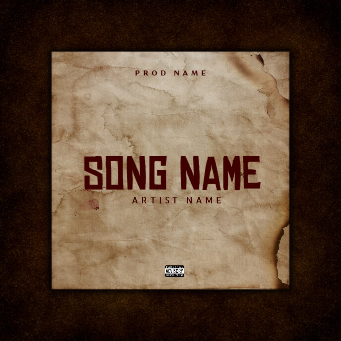 Black Mixtape Cover Album Cover Template | PosterMyWall