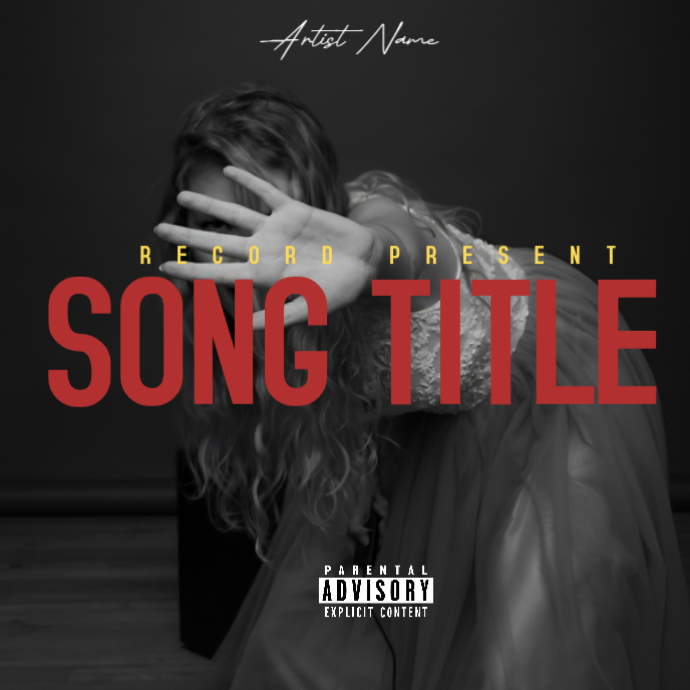 Black mixtape cover Template | PosterMyWall