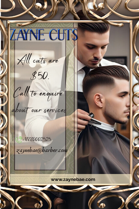 BARBER SHOP Template | PosterMyWall