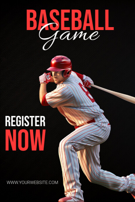 Copy of Black Modern & Minimal Baseball Game Poster | PosterMyWall