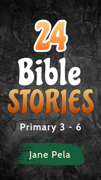 Black Modern & Minimal Bible Storybook Cover Design Digital Display (9: ...