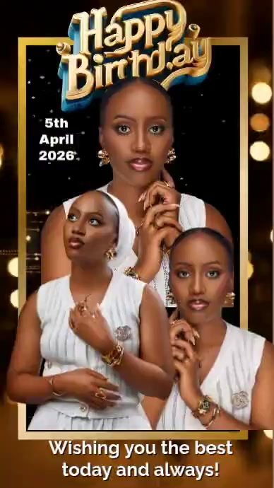 Plantilla de Black Modern & Minimal Birthday Celebration Instagram Reel ...