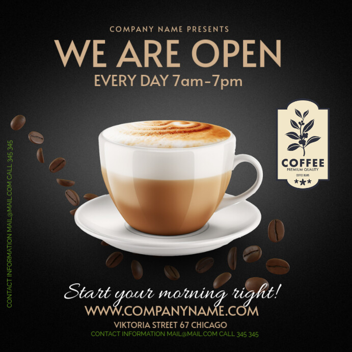 Black Modern & Minimal Black And Modern Instagram Post Template ...