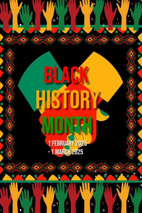 Copy of Black Modern & Minimal Black History Month Poster | PosterMyWall