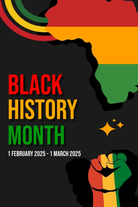 Copy of Black Modern & Minimal Black History Month Poster | PosterMyWall