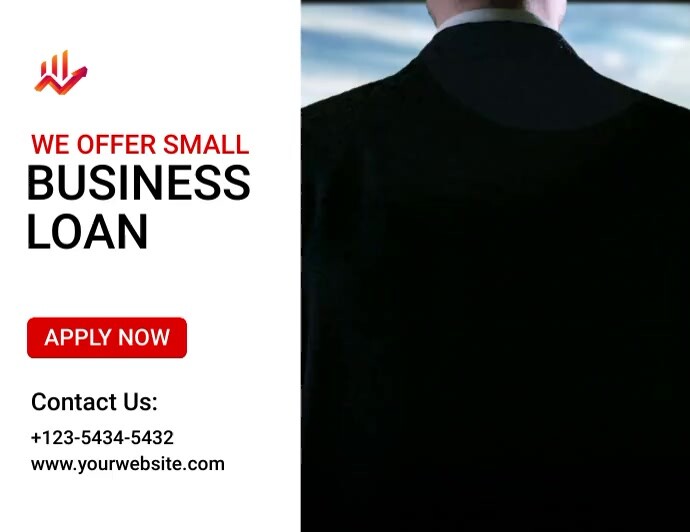 Copy of Black Modern & Minimal Business Loan Flyer (u | PosterMyWall