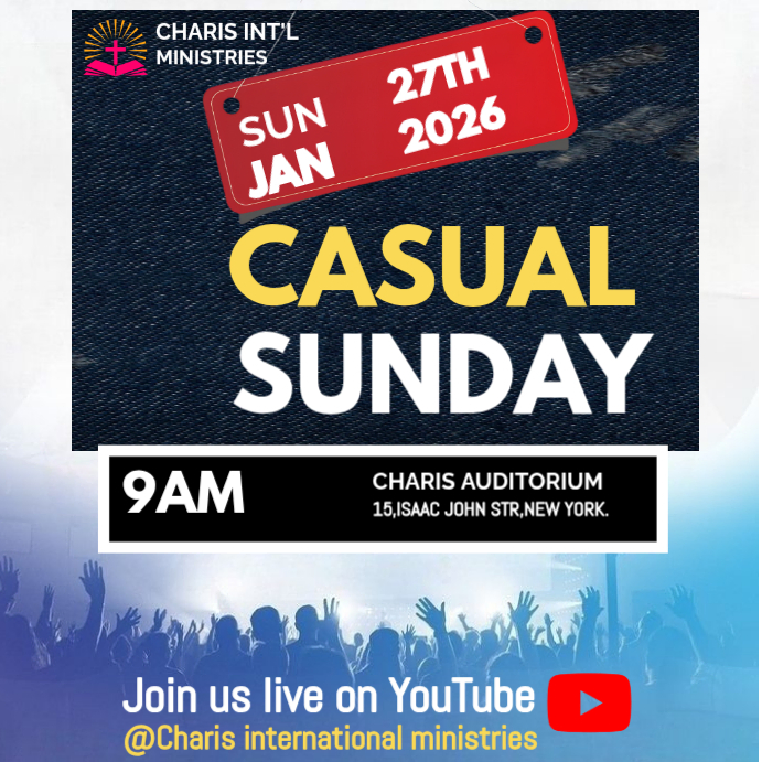 Plantilla de Black Modern & Minimal Casual Sunday Church Service Flyer ...