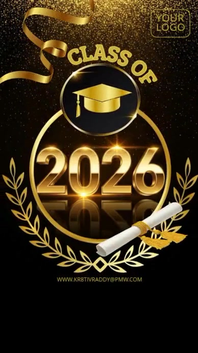 Black Modern & Minimal Class Of 2026 Instagram Story Template ...