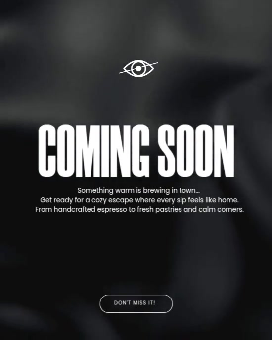 Black Modern & Minimal Coming Soon Instagram Portrait Template ...