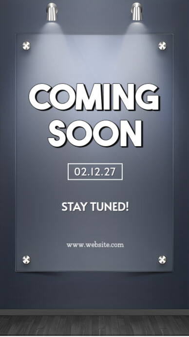 Black Modern & Minimal Coming Soon Whatsapp Status Template | PosterMyWall