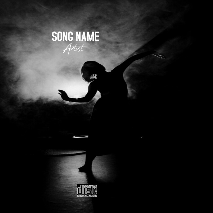 Black Modern & Minimal Design Style Album Cov Template | PosterMyWall