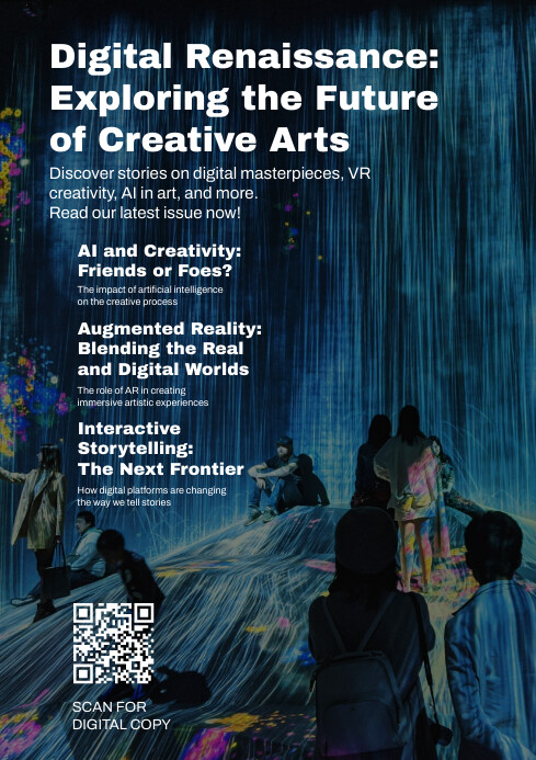 Copy of Black Modern & Minimal Digital Renaissance Te | PosterMyWall