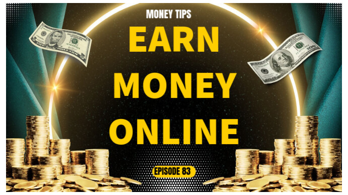 Black Modern & Minimal Earn Money Online Youtube Thumbnail Template ...
