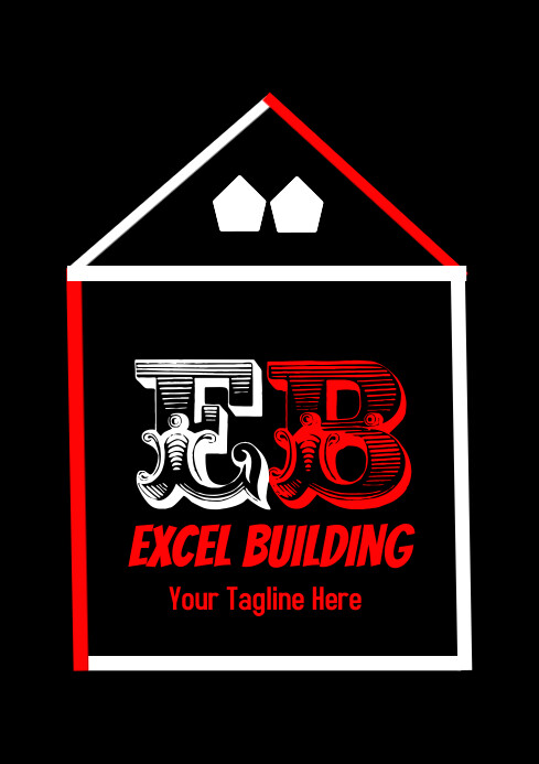 Black Modern & Minimal Excel Building Flyer Template | PosterMyWall