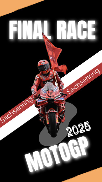 Black Modern & Minimal Final Race Motogp 2025 Instagram Story Template ...