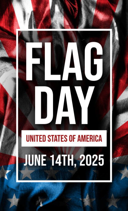 Copy of Black Modern & Minimal Flag Day Legal As | PosterMyWall