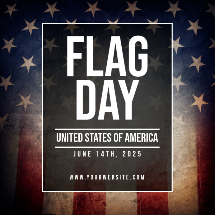 Black Modern & Minimal Flag Day Pos Instagram Template | PosterMyWall