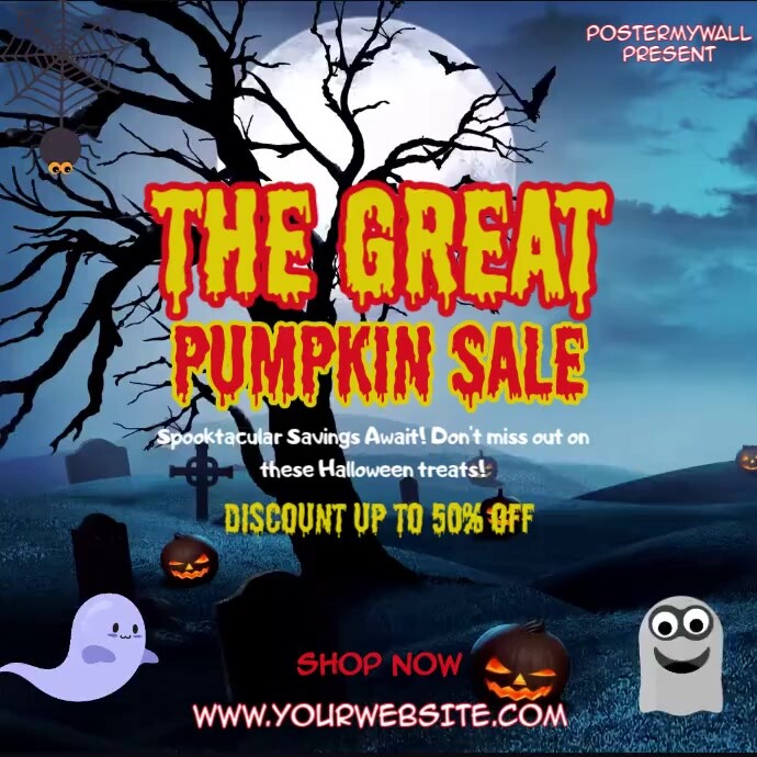 Copy of Black Modern & Minimal Halloween Trick Or Treat Sale Pos ...