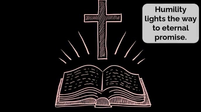 Black Modern & Minimal Holy Week Inspiration Digital Display (16:9 ...