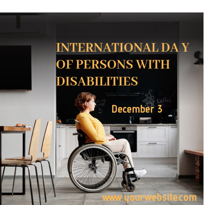 Black Modern & Minimal International day of Persons with disability ...