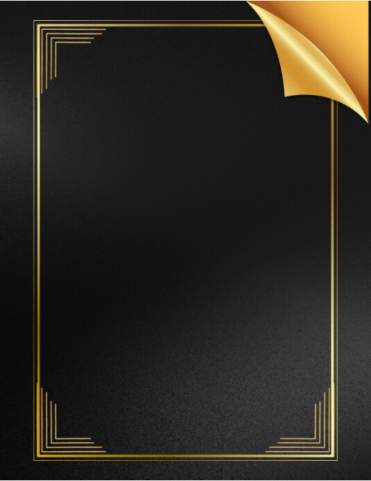 Copy of Black Modern & Minimal Invitation Card / Menu Template Flyer ...
