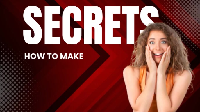 Black Modern & Minimal Money Making Tips Social Media Tutorial Youtube Thumbnail Template ...