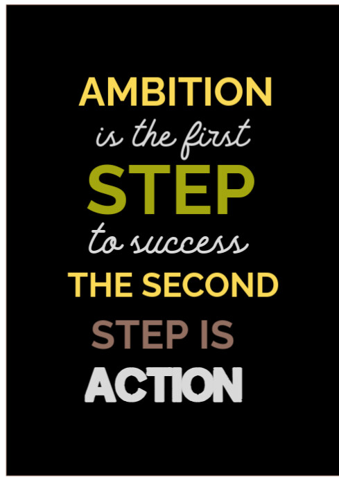 Copy of Black Modern & Minimal Motivational Quotes A4 | PosterMyWall