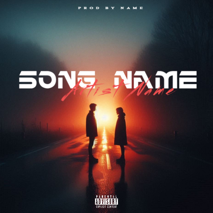 Black Modern & Minimal Music Album Cover Album Cover Template ...