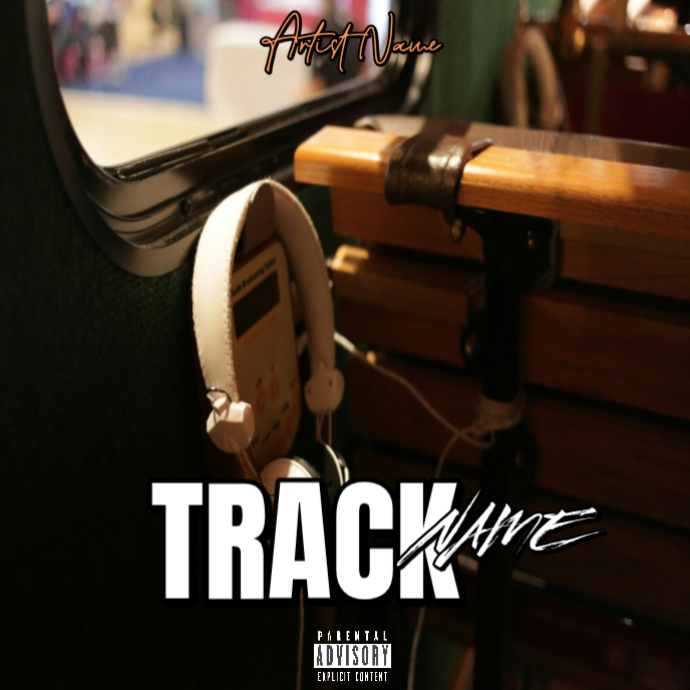 Plantilla de Black Modern & Minimal Music Album Cover Album Cover ...