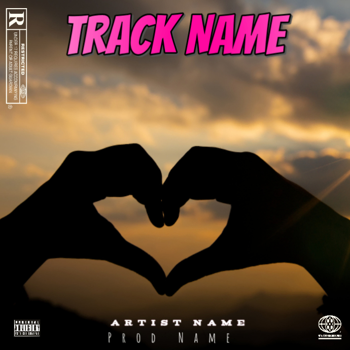 Plantilla de Black Modern & Minimal Music Album Cover Album Cover ...