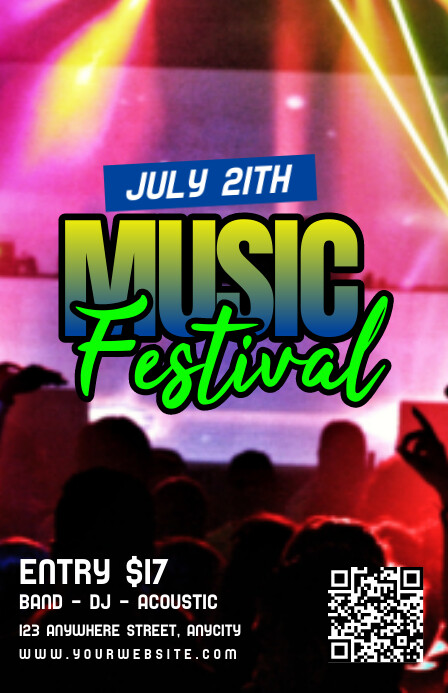 Copy of Black Modern & Minimal Music Festival Tabloid | PosterMyWall