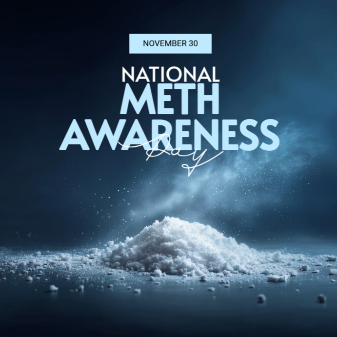 Copy of Black Modern & Minimal National Methamphetamine Awareness Day ...