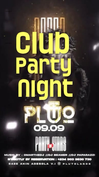 Copy of Black Modern & Minimal Night Club Party Instagram Reel ...