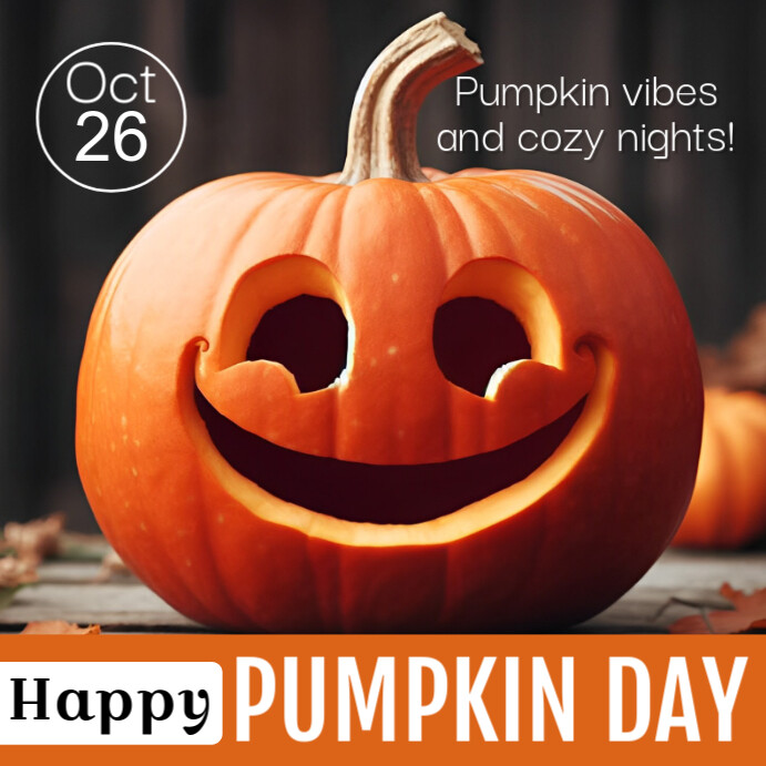 Copy of Black Modern & Minimal Pumpkin Day Greetings Instagram Post ...