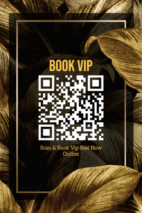 Plantilla de Black Modern & Minimal Scan And Book Vip Seat Poster ...