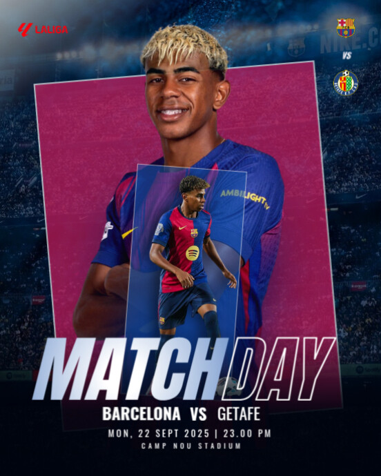 Black Modern & Minimal Soccer Match Day Instagram Portrait Template ...