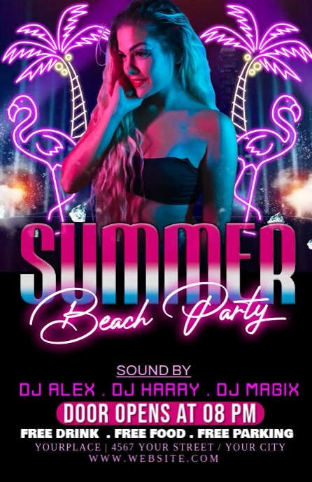 Black Modern & Minimal Summer Tabloid Template | PosterMyWall