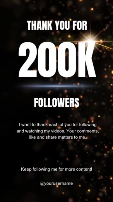 Black Modern & Minimal Thank You Mobile Video Instagram Reel Template ...