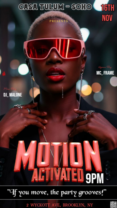 Black Modern & Minimal That's An Edgy, High-energy, And Modern Poster ...