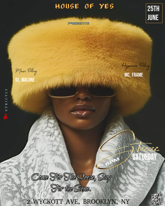 Copy of Black Modern & Minimal The Flyer Features A Close Up, Striking ...