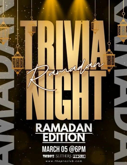 Copy of Black Modern & Minimal Trivia And Quiz Nights Flyer (us Letter) | PosterMyWall