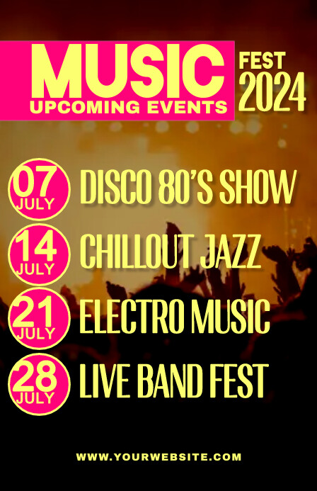 Black Modern & Minimal Upcoming Event Tabloid Template | PosterMyWall