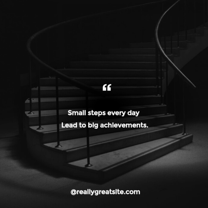 Black Modern & Minimal White Instagram Post Template | PosterMyWall