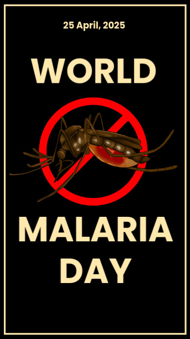 Copy of Black Modern & Minimal World Malaria Day Instagram Story ...