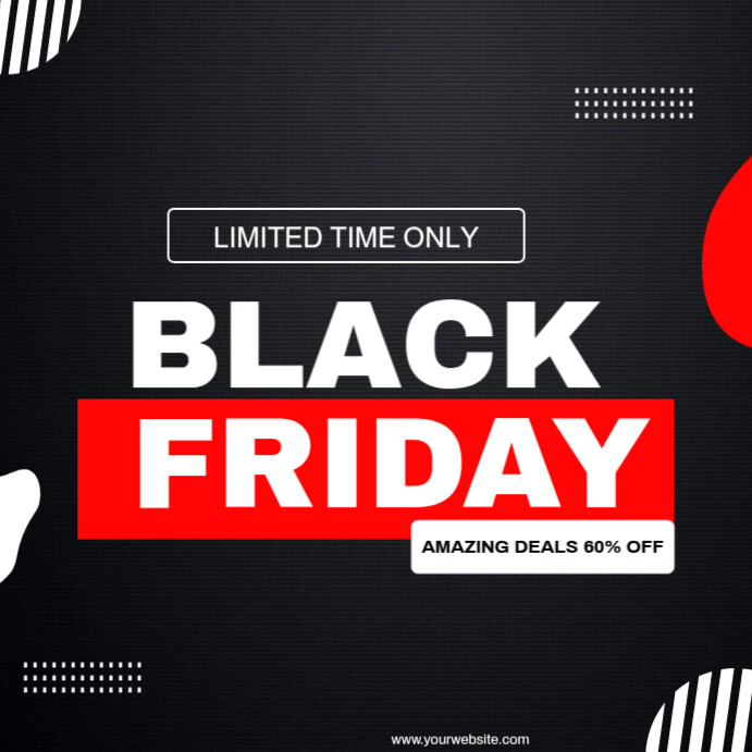Copy of Black Modern & Minimal Black Friday Sales Flyer Design ...