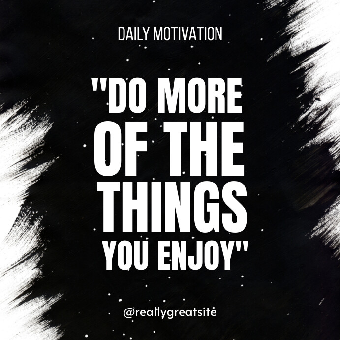 Black Modern Daily Motivation Poster ( Template | PosterMyWall