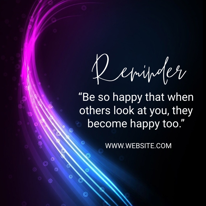 Copy of Black Modern Minimalist Reminder Instagram Po | PosterMyWall