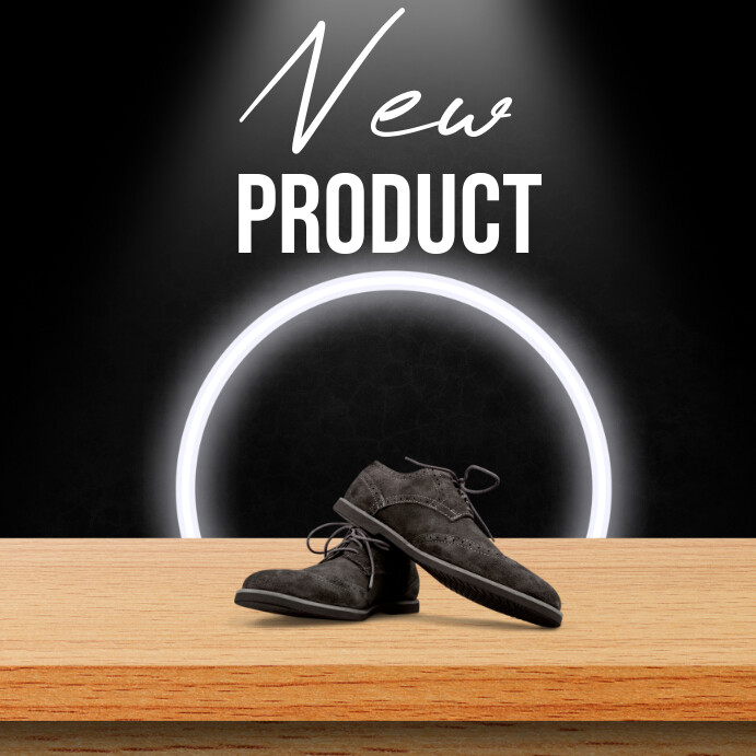 Black Modern New Product Instagram Post Template | PosterMyWall