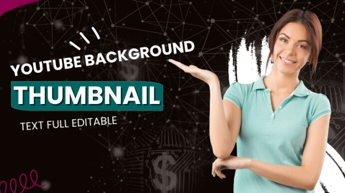 Black Moderne and Minimal Youtube Thumbnail b Template | PosterMyWall