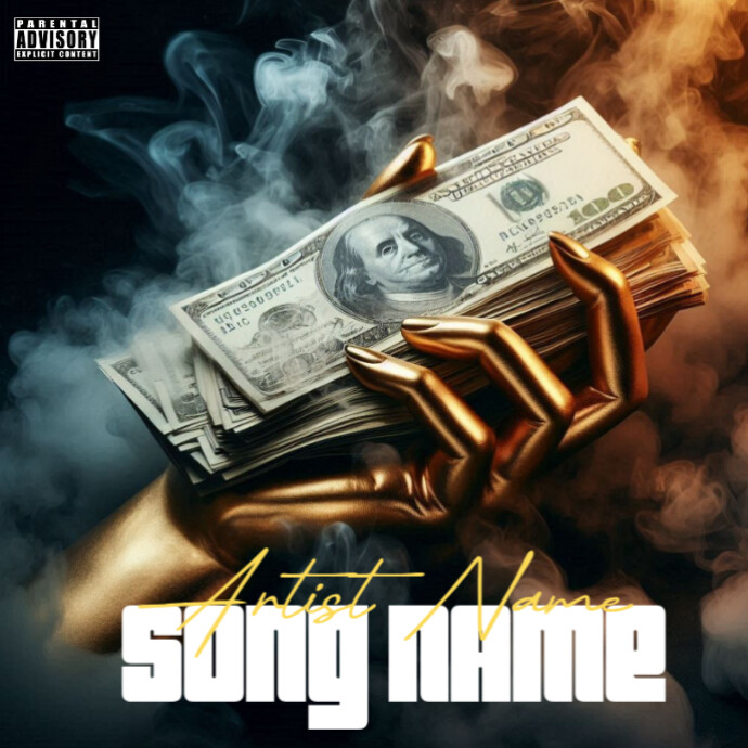 Black Money Mixtape Album Cover Album Cover Modelo | PosterMyWall